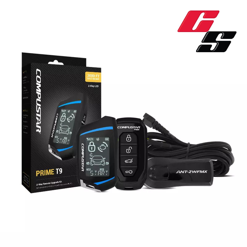 Compustar PRIME T9 2-Way LCD, 3000' Range Remote (INSTALLED) 2-WAY LCD ...